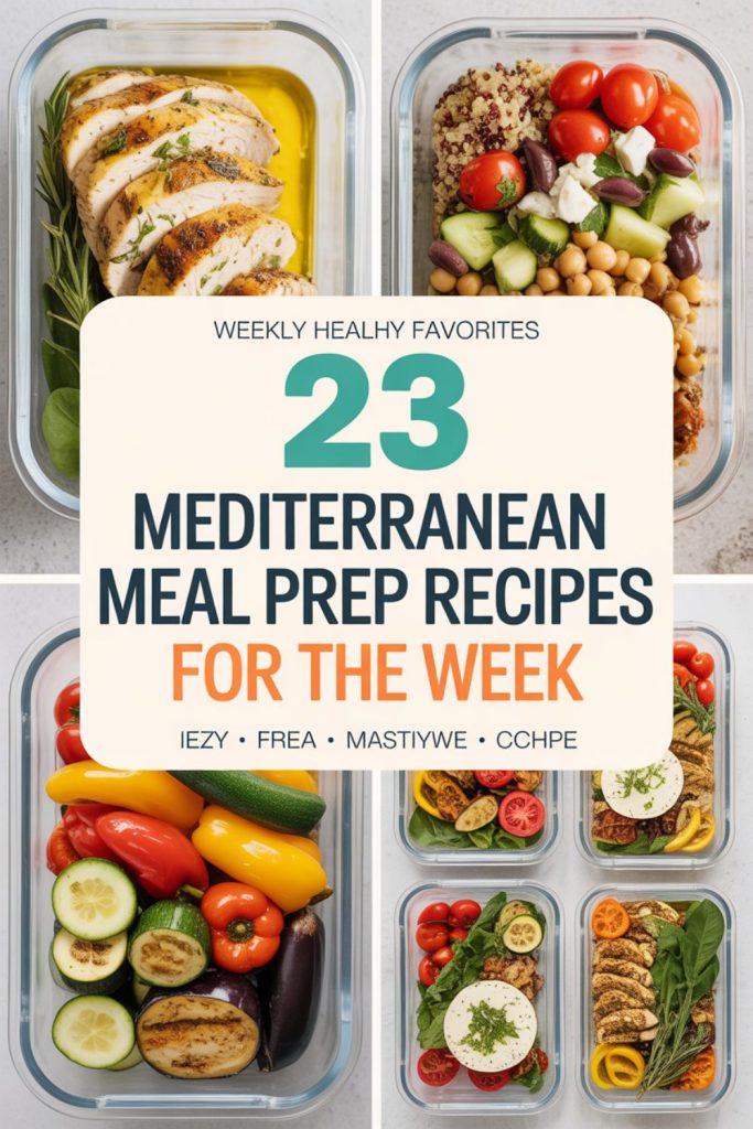 23 Mediterranean Meal Prep Recipes For The Week